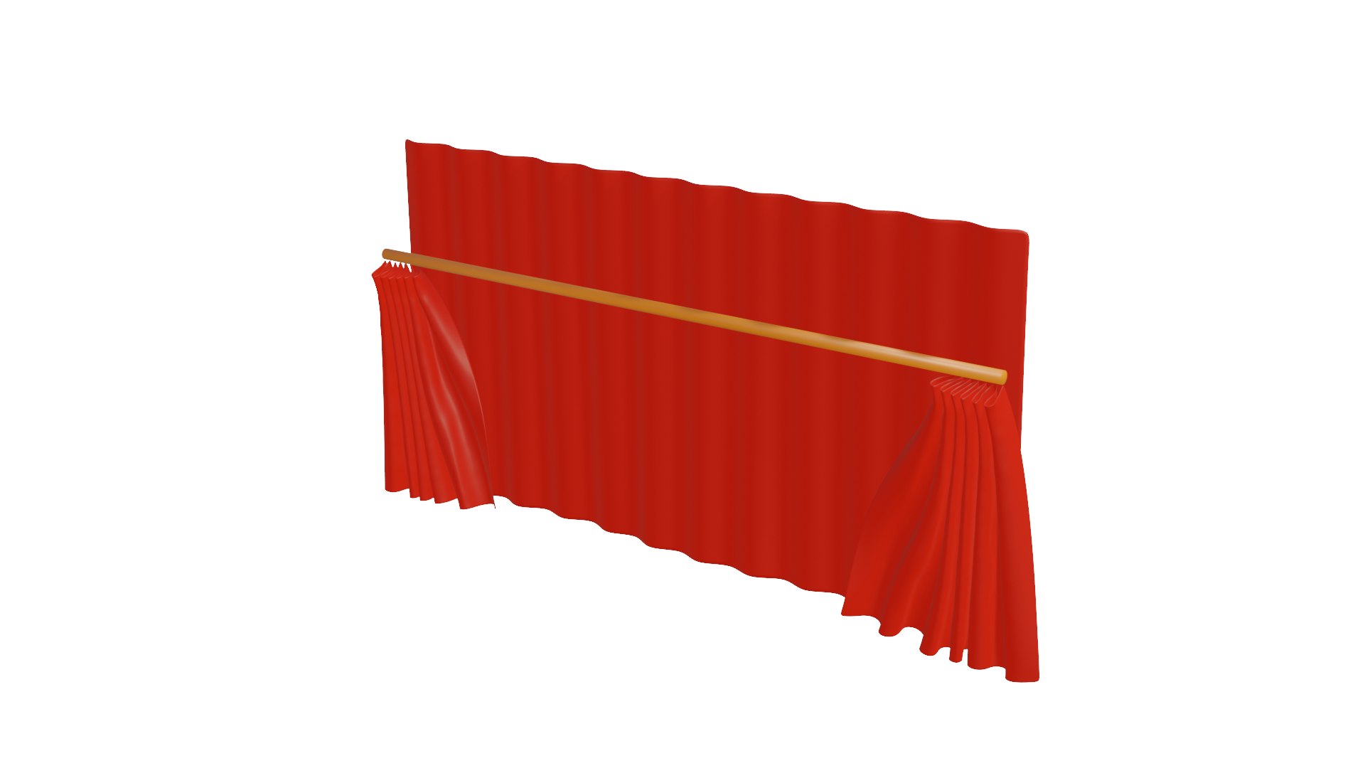 3D Animated Theater Curtain Model - TurboSquid 1911809