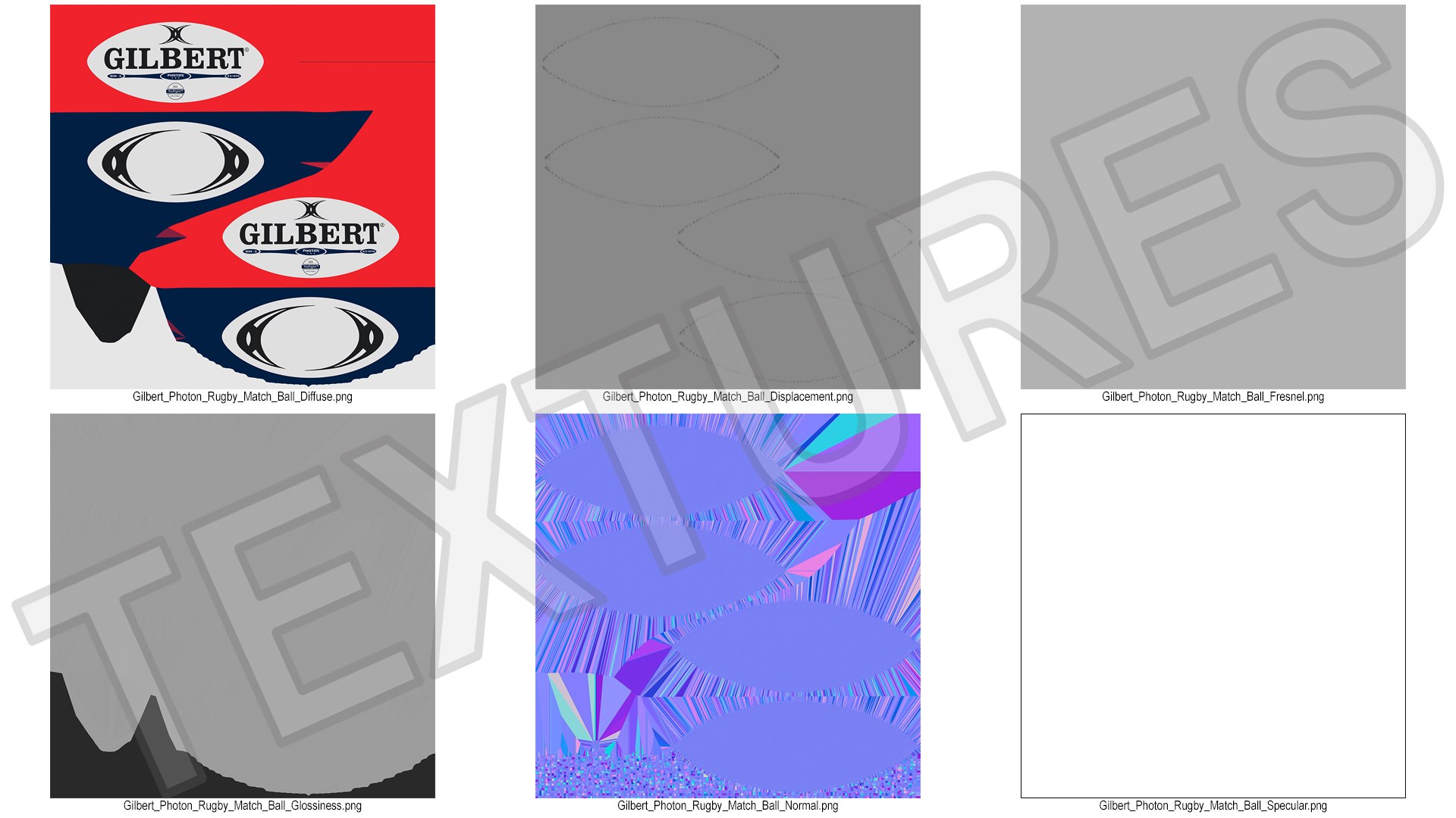 3D Gilbert Photon Rugby Match Ball - TurboSquid 2170480