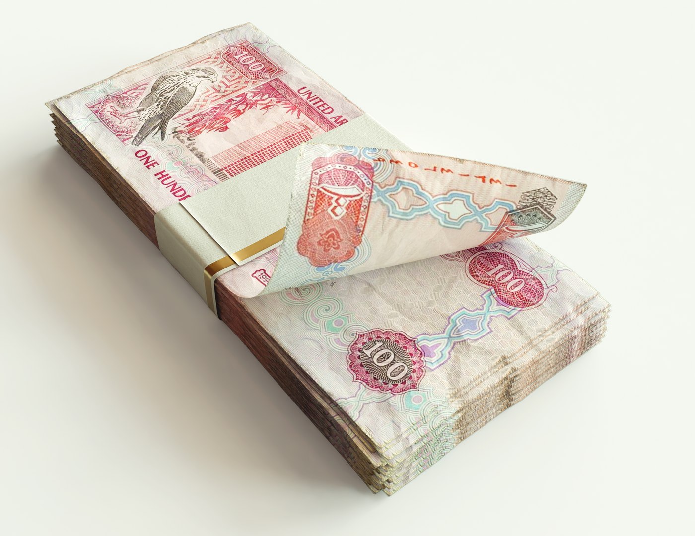 Cash Bundle DIRHAM 3D Model - TurboSquid 2147655