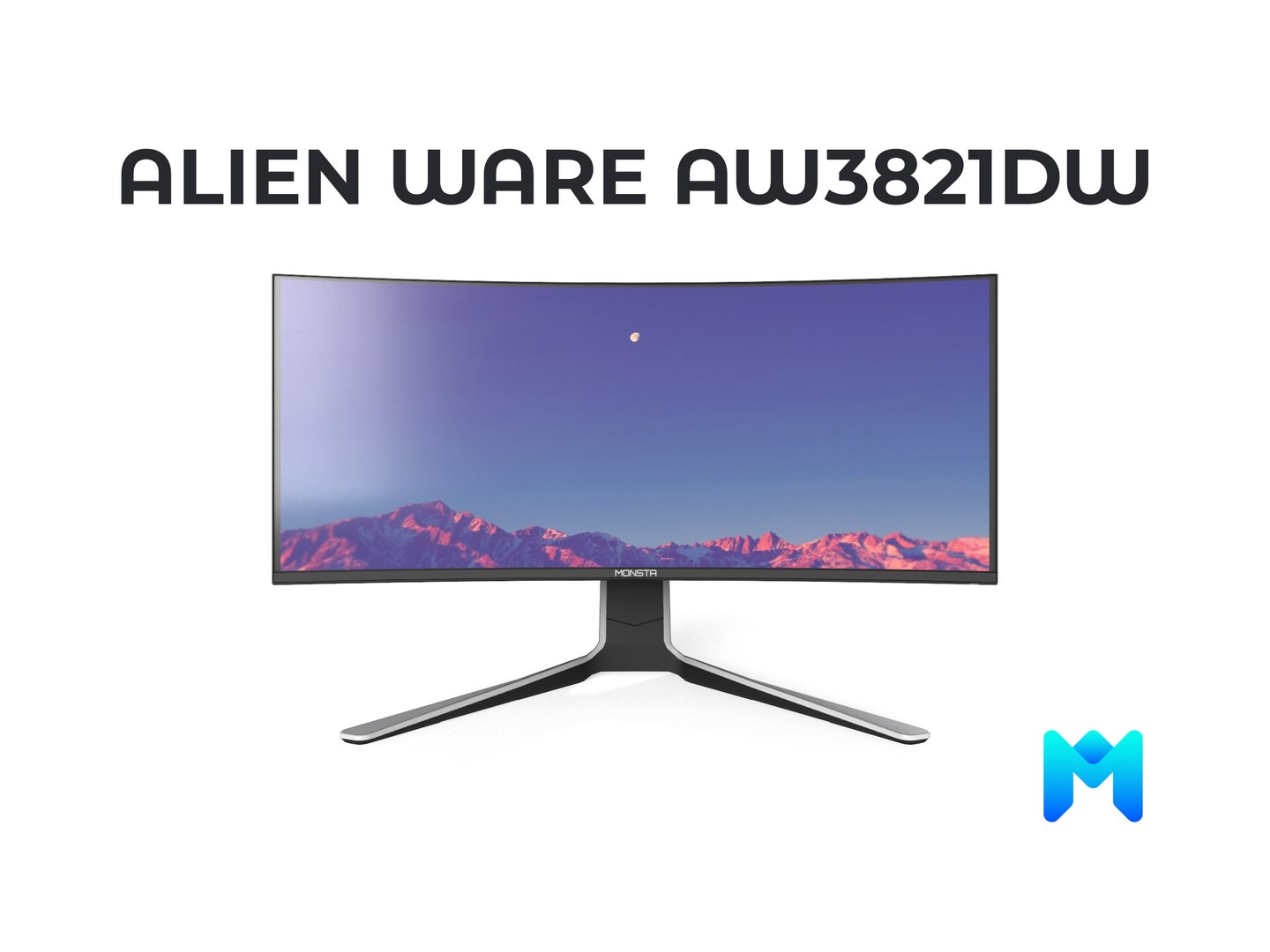 AlienWare AW3821DW Low-poly 3D Model 3D Model - TurboSquid 1964240