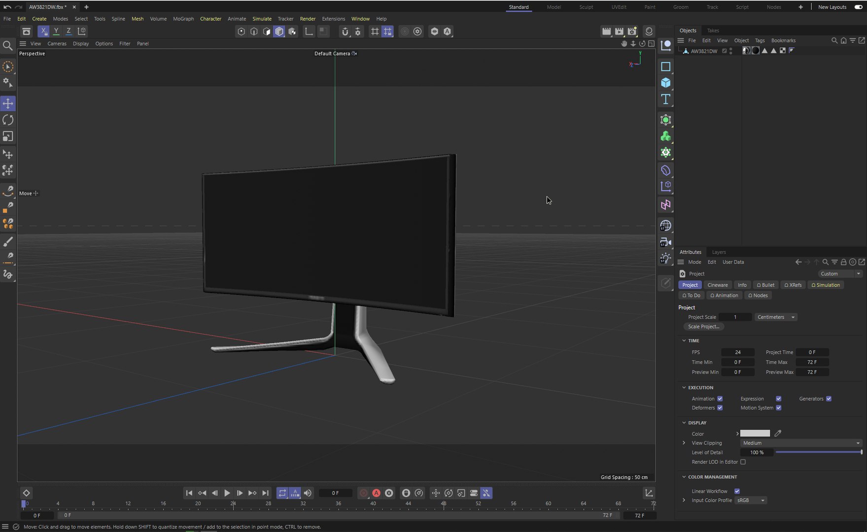 AlienWare AW3821DW Low-poly 3D Model 3D Model - TurboSquid 1964240