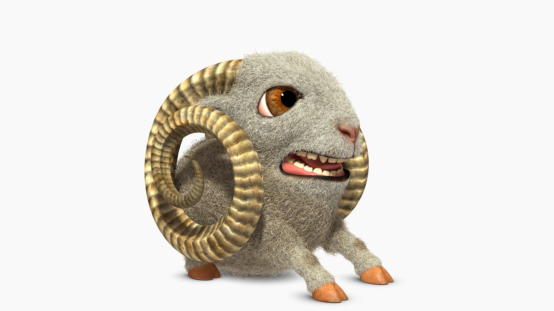 Cartoon Ram Model - TurboSquid 1773531