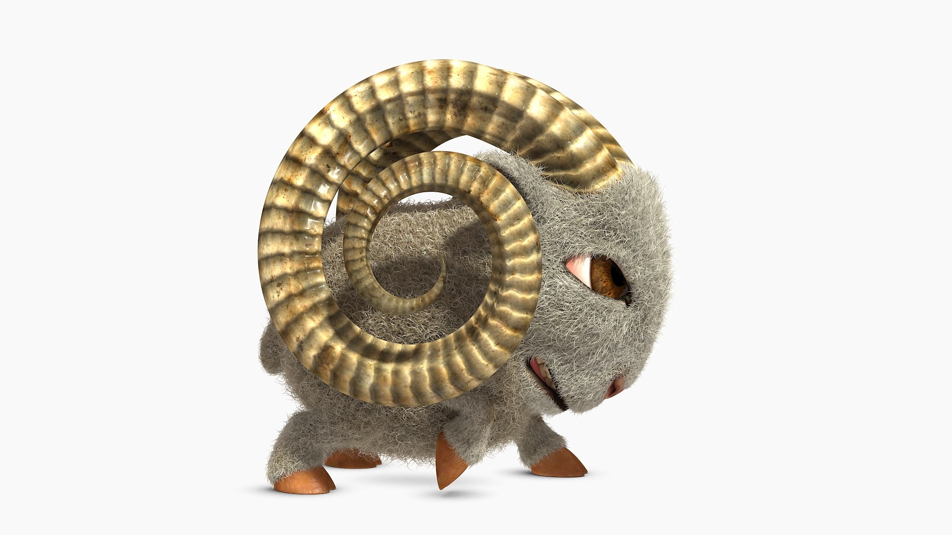 Cartoon Ram Model - TurboSquid 1773531