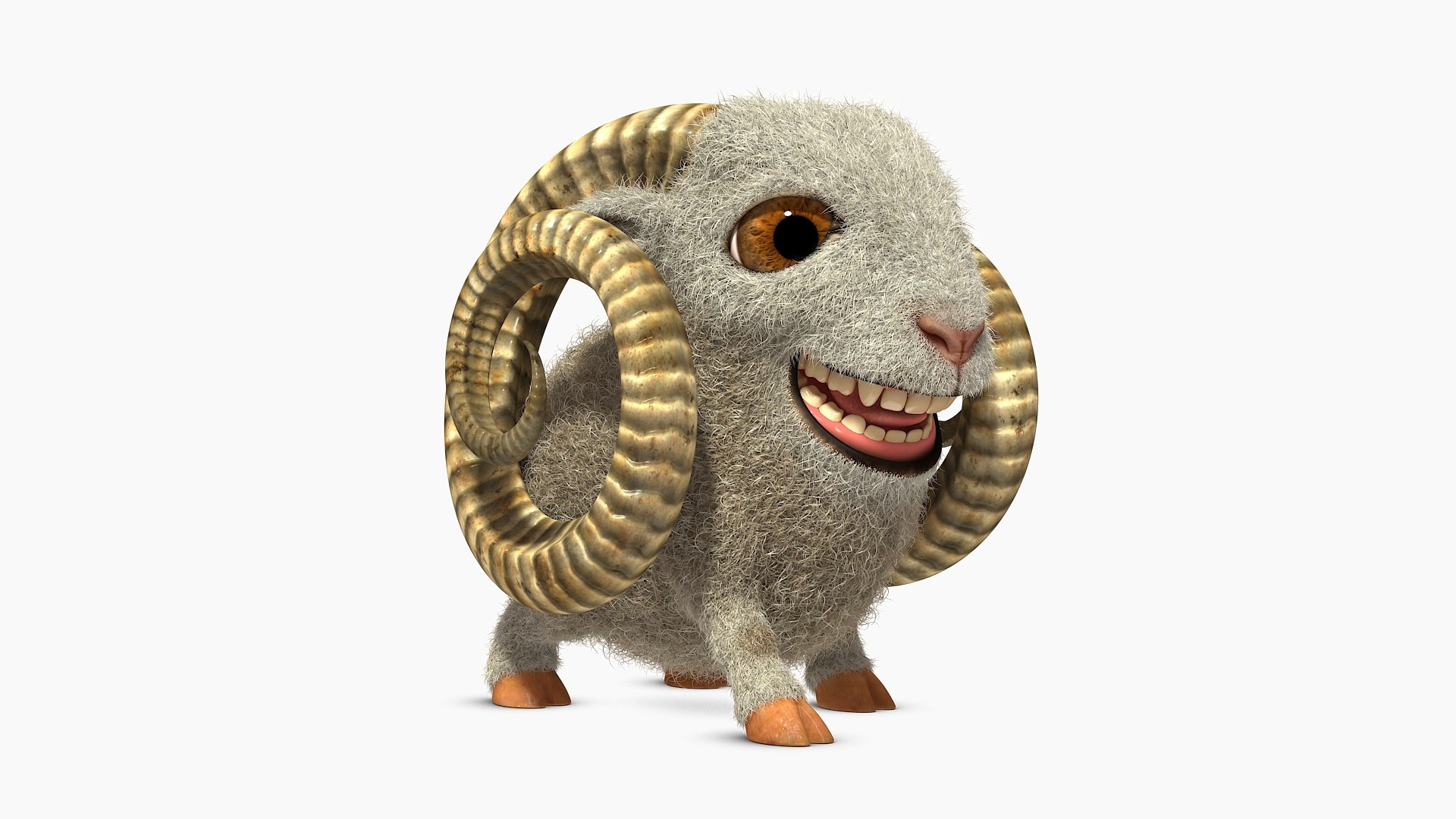 Cartoon Ram Model - TurboSquid 1773531