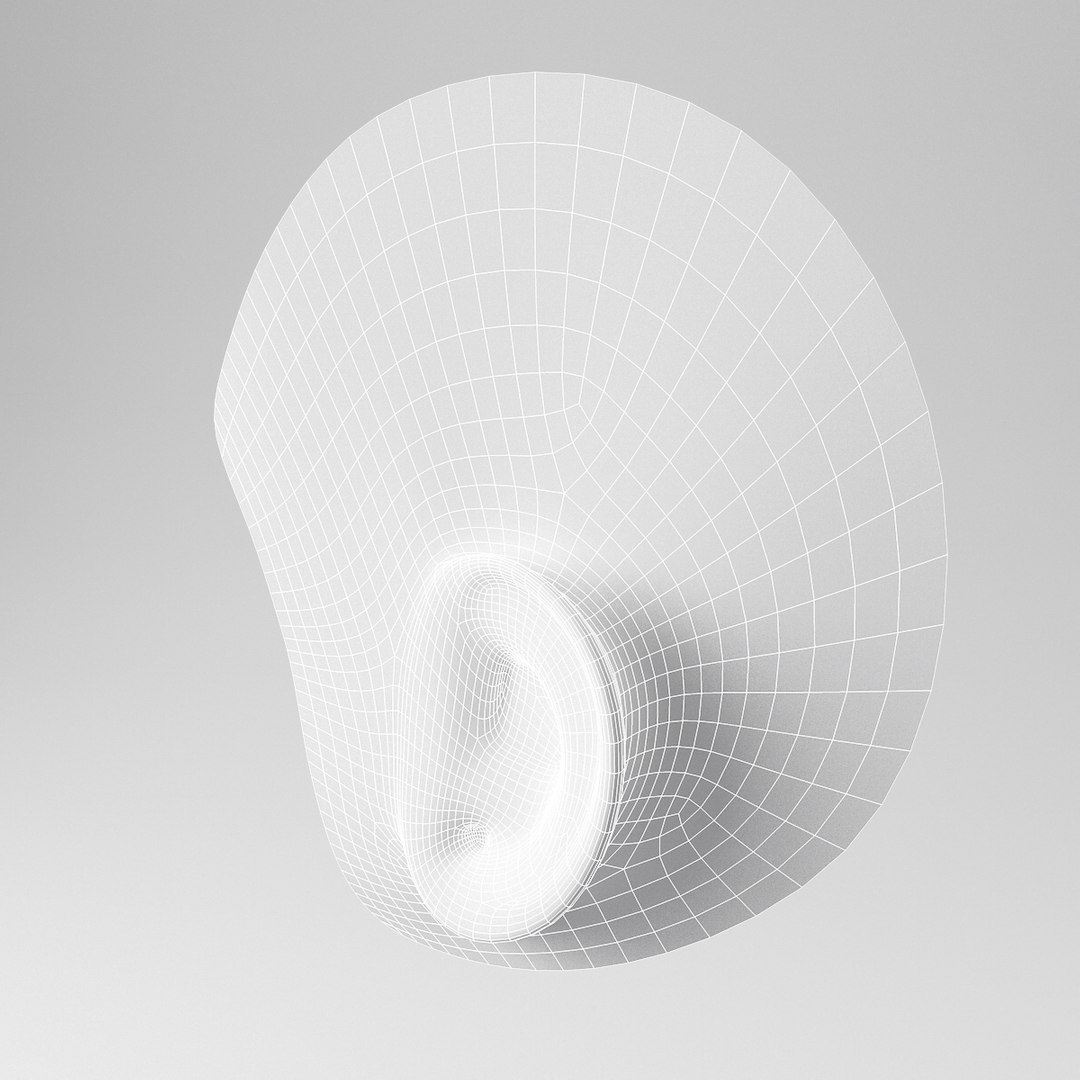 3d Model Of Ear Cartoon Toon