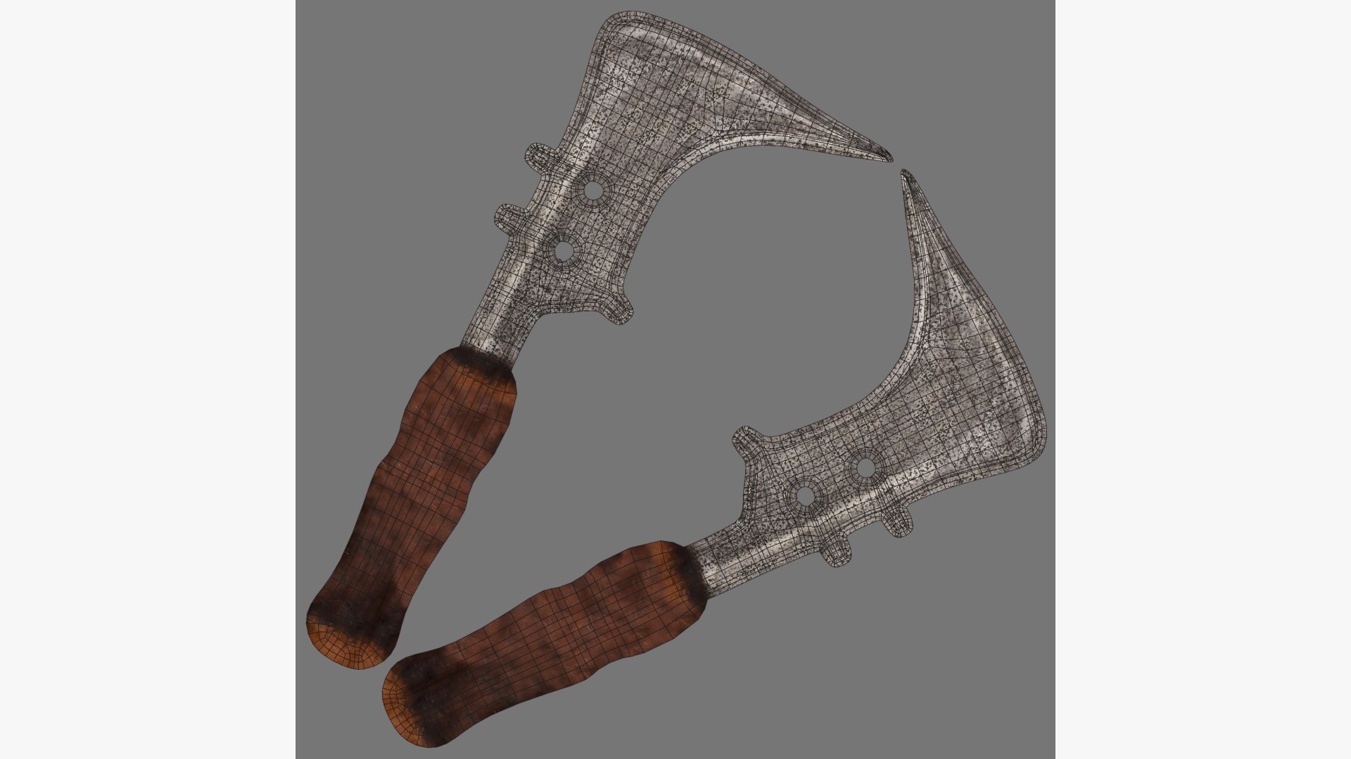 Mangbetu Trombash Knife Variation C Model - TurboSquid 1910961