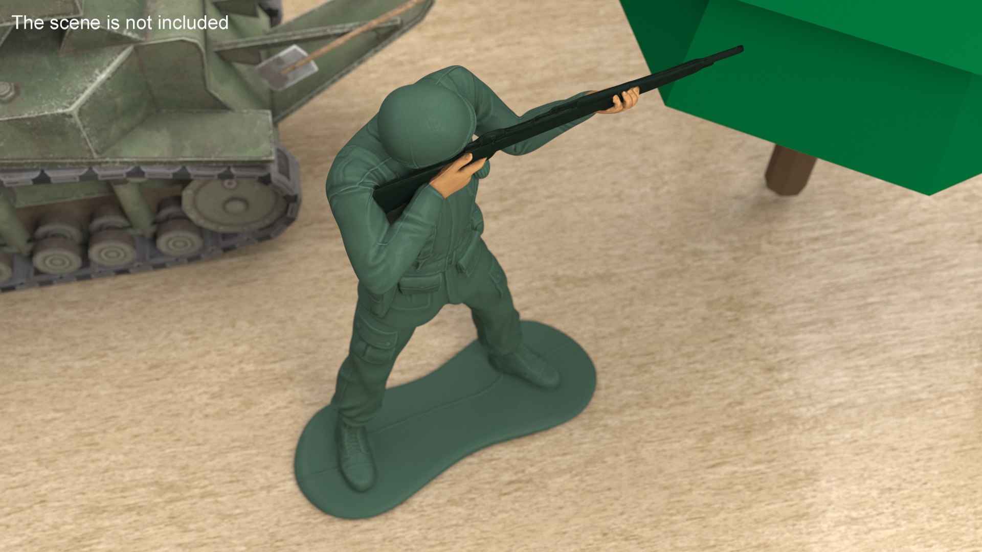 3D Miniature Toy Soldier Shooting Position - TurboSquid 2198731