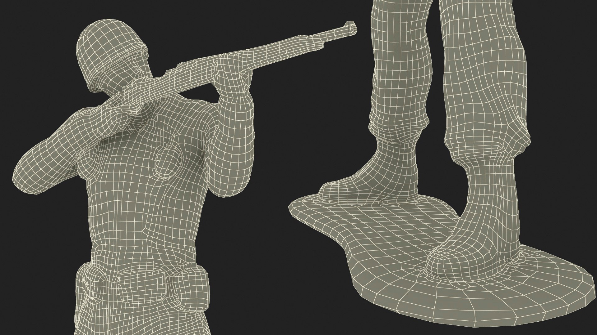 3D Miniature Toy Soldier Shooting Position - TurboSquid 2198731