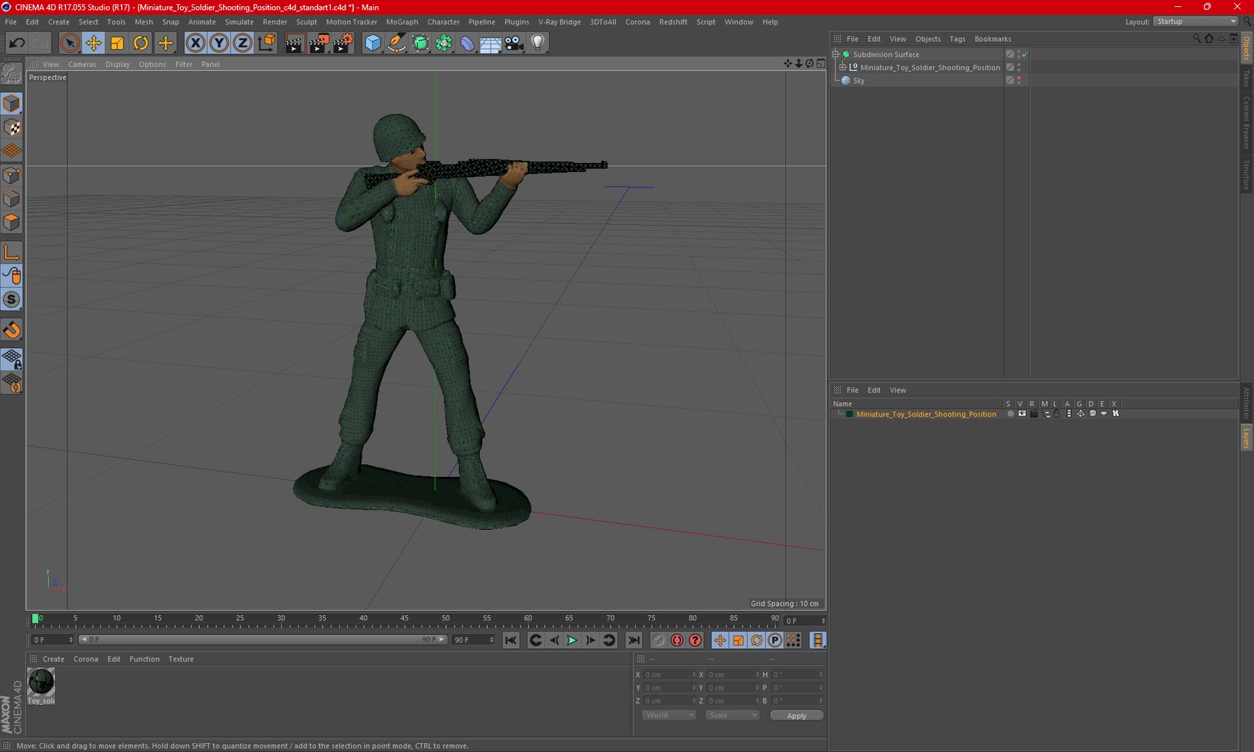 3D Miniature Toy Soldier Shooting Position - TurboSquid 2198731