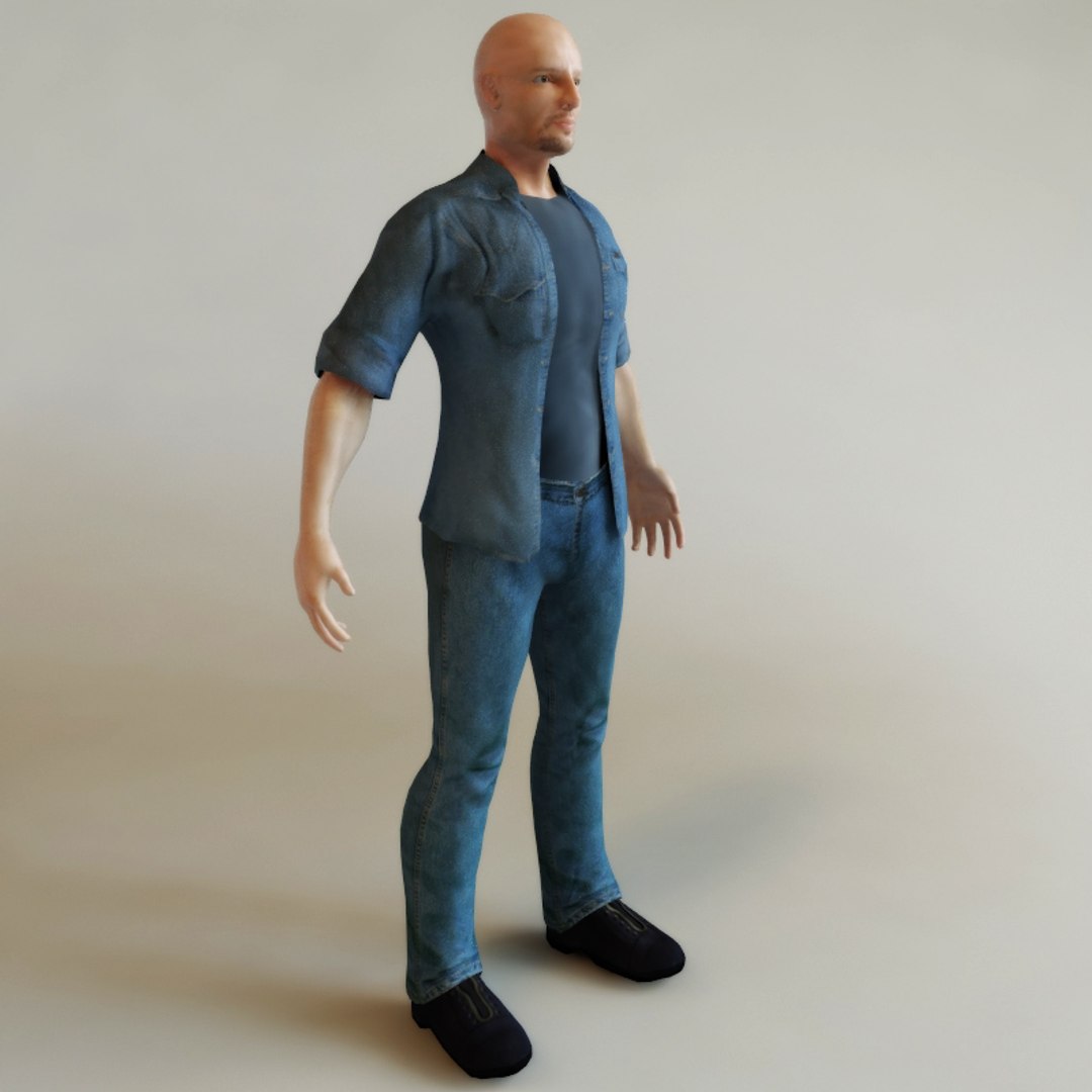 3d Model Realistic Man