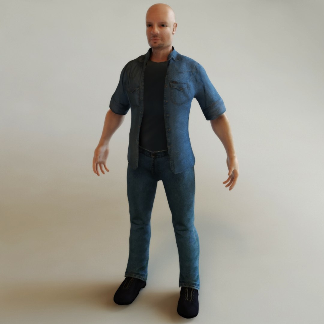 3d Model Realistic Man