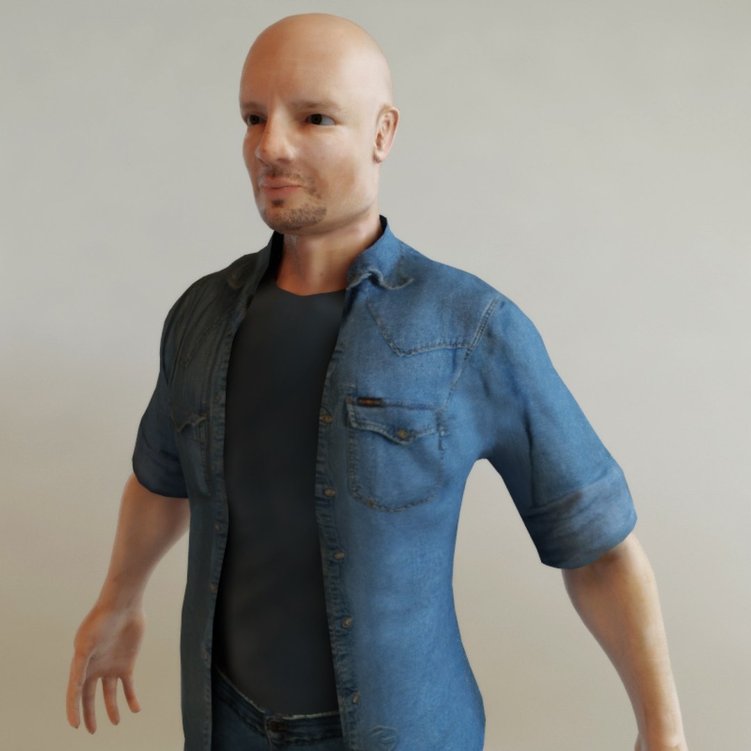 3d Model Realistic Man