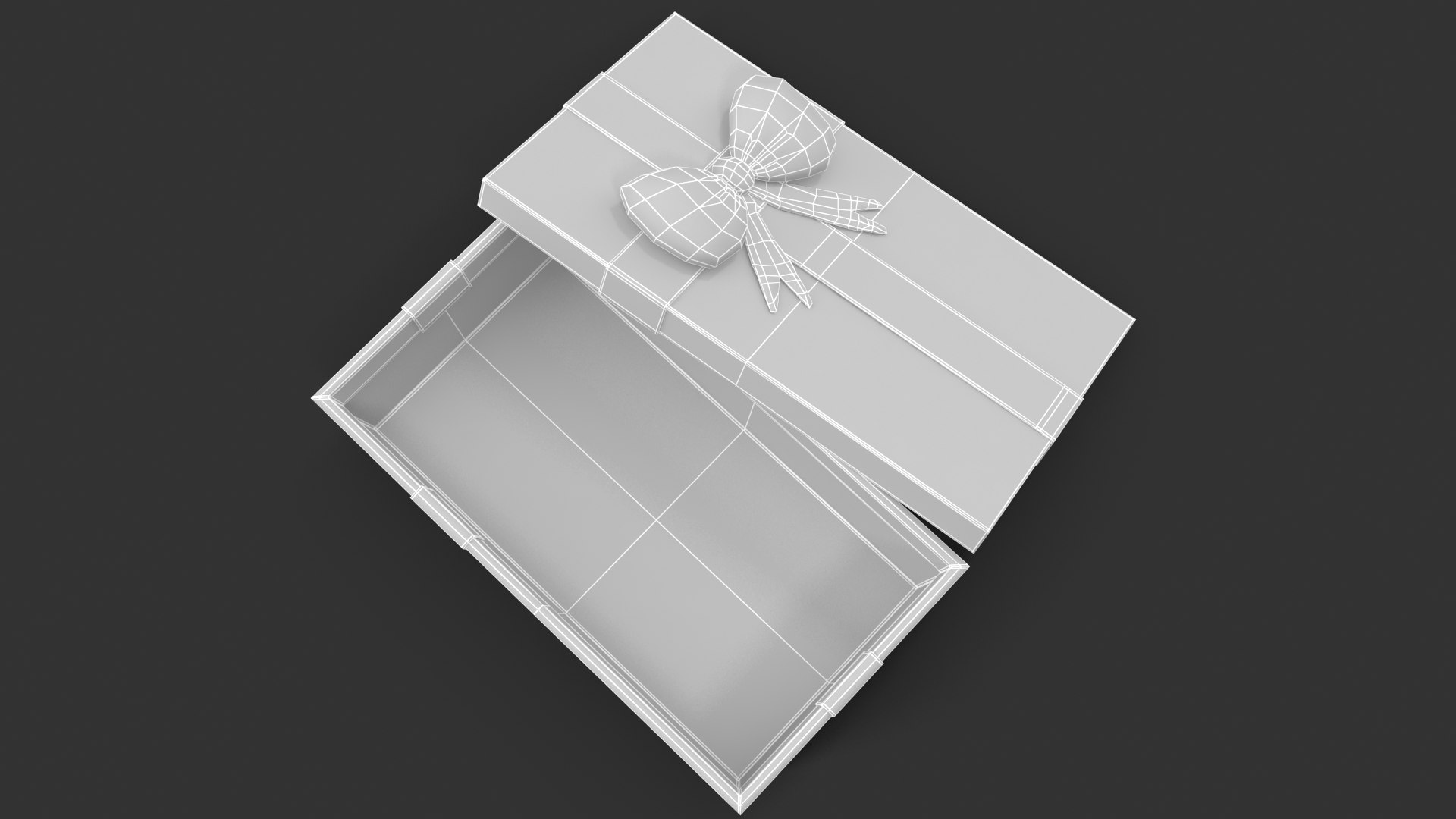 3D Gift Box Open Red model - TurboSquid 1791570