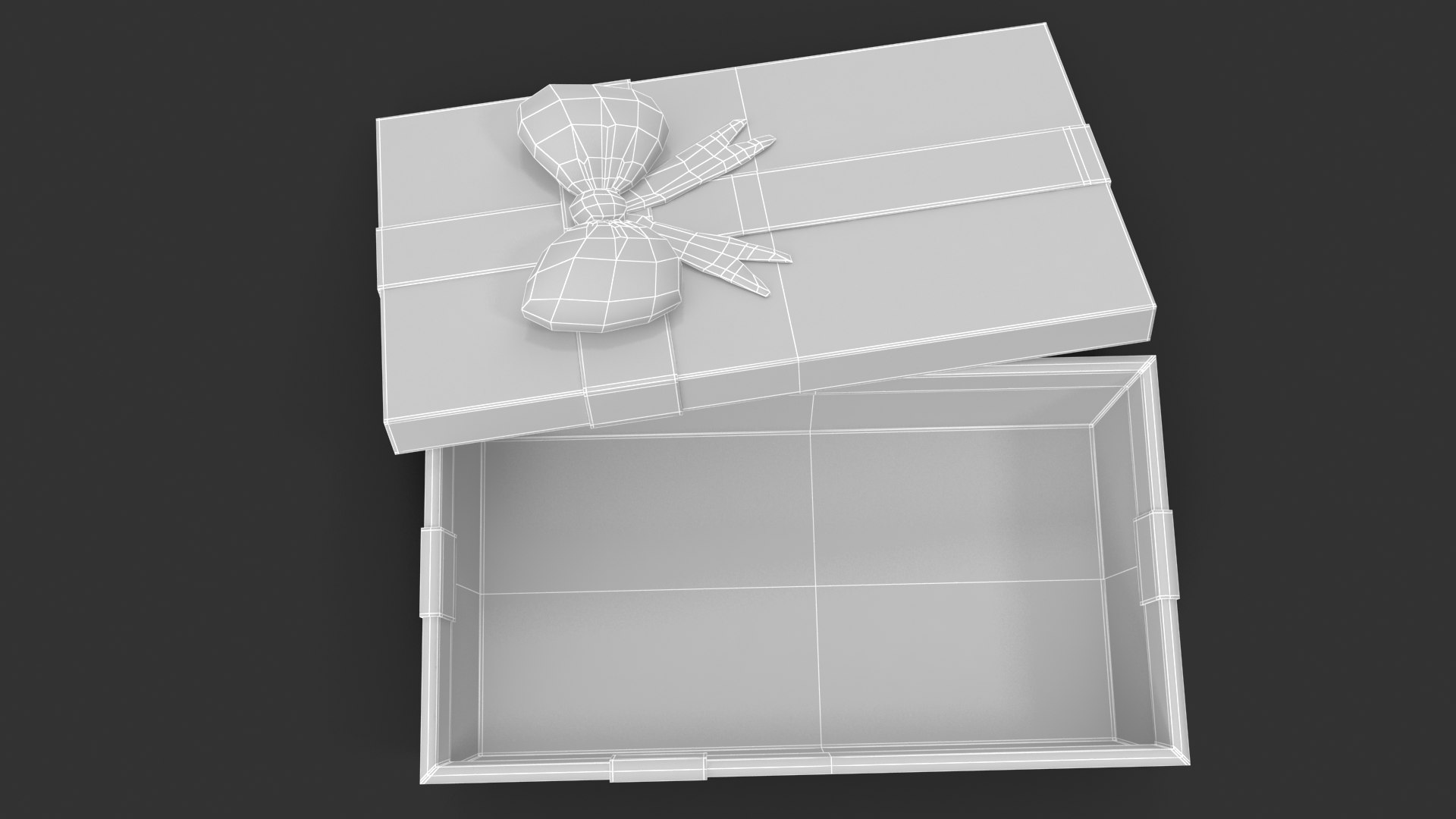 3D Gift Box Open Red model - TurboSquid 1791570