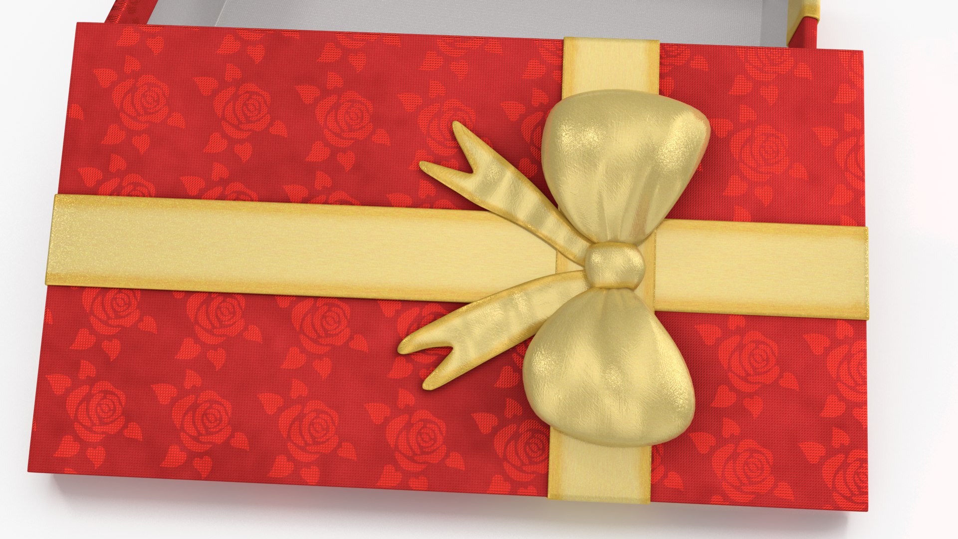 3D Gift Box Open Red model - TurboSquid 1791570