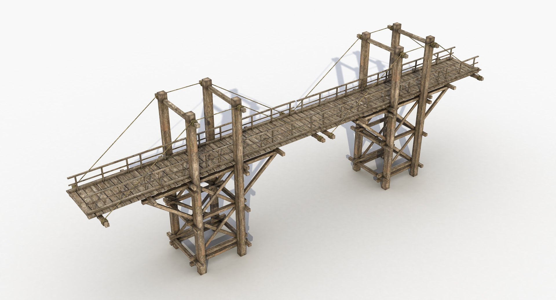 Wood Wooden Bridge 3D Model - TurboSquid 1419832