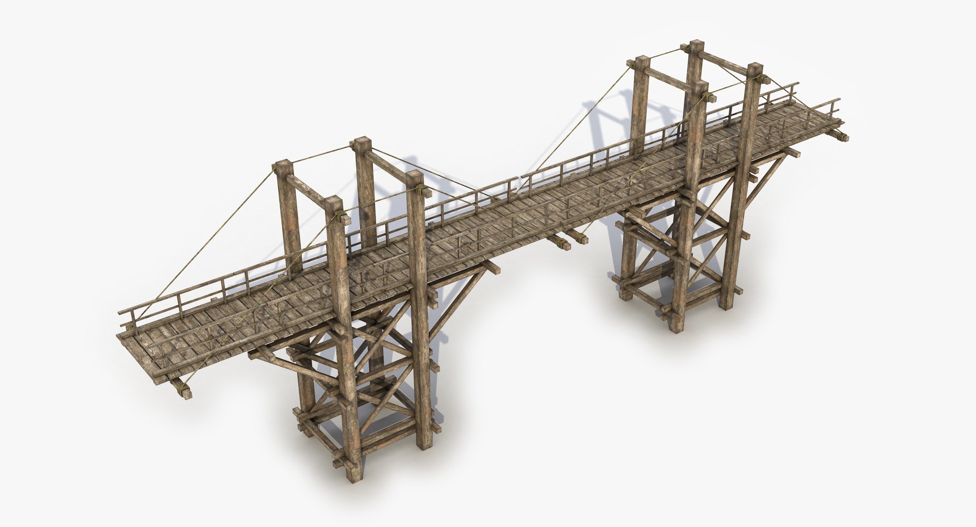 Wood Wooden Bridge 3D Model - TurboSquid 1419832