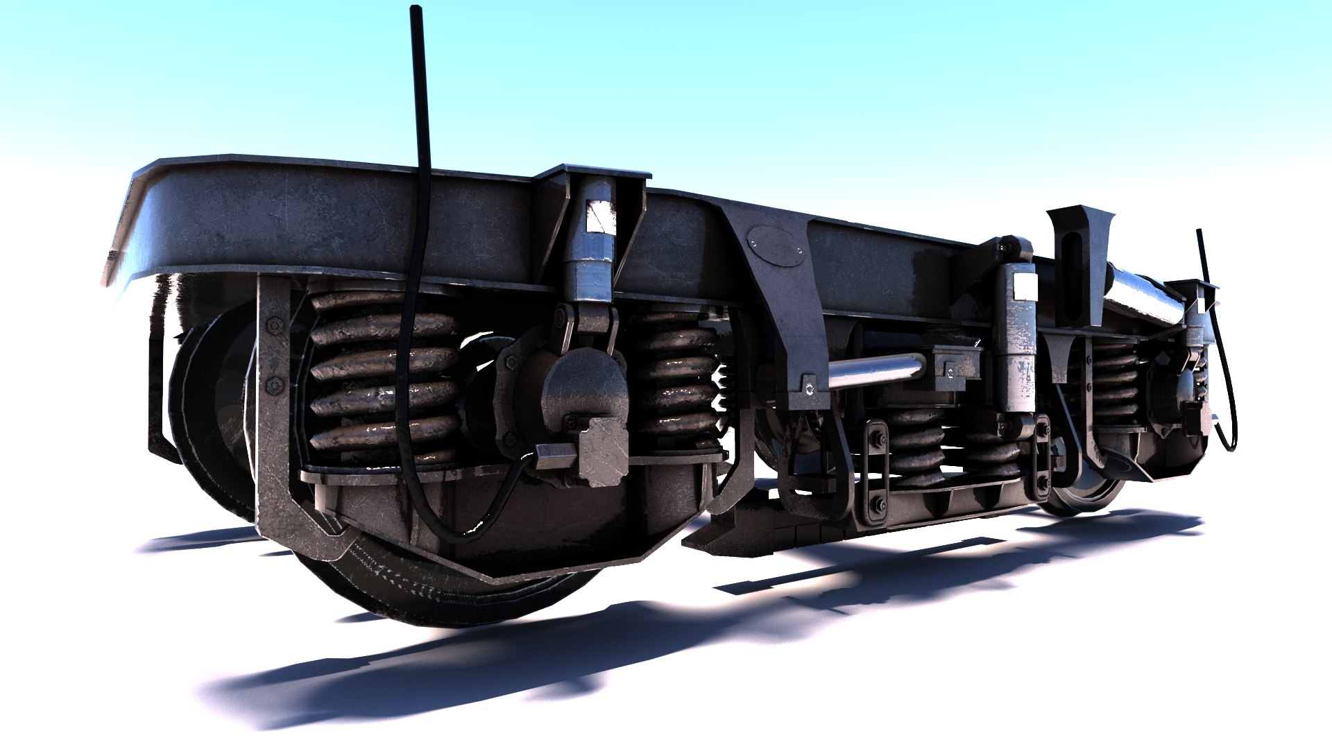 Train Bogey PBR 3D - TurboSquid 2378679