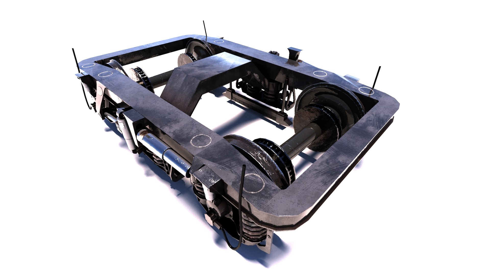 Train Bogey PBR 3D - TurboSquid 2378679