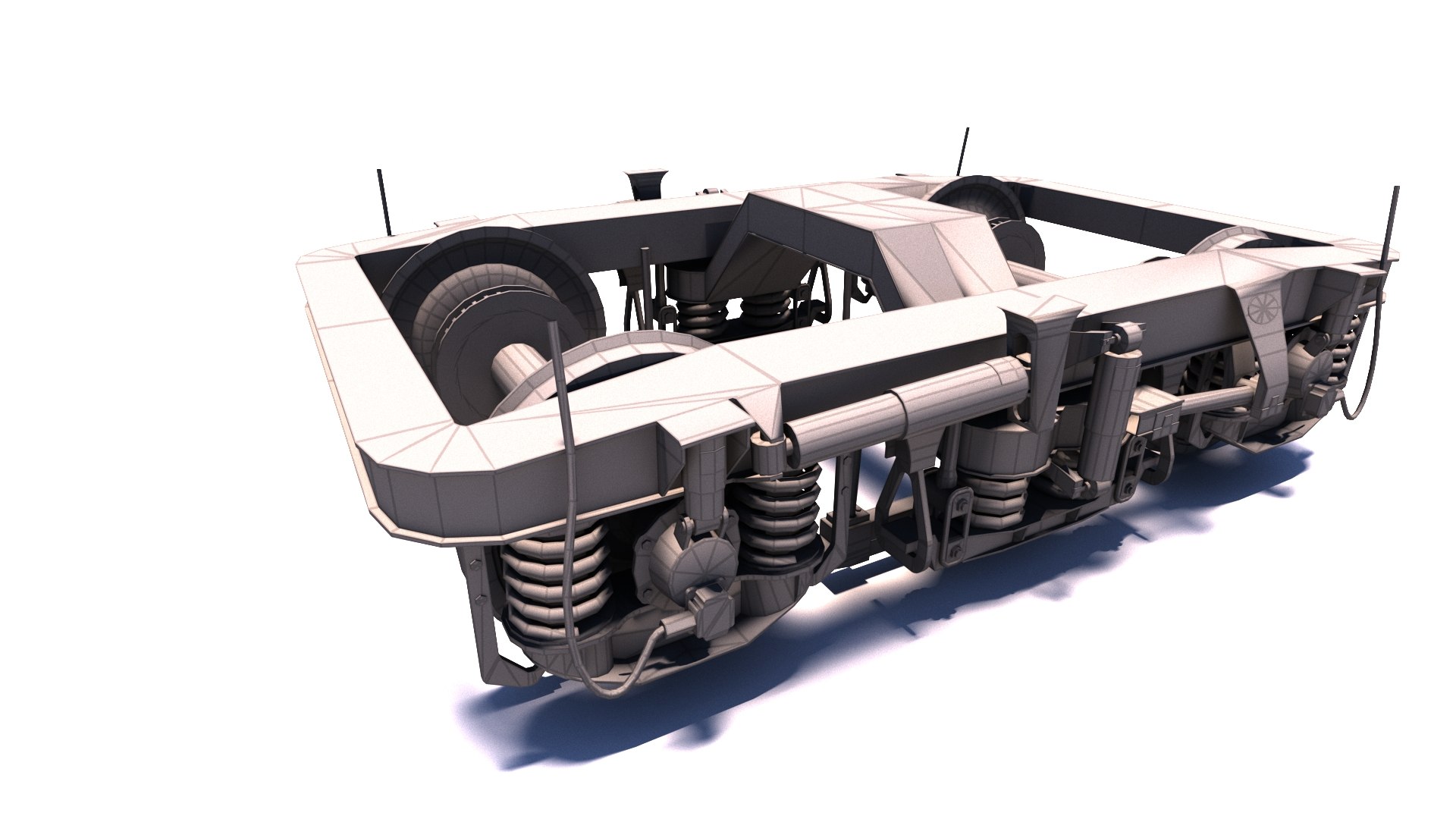 Train Bogey PBR 3D - TurboSquid 2378679