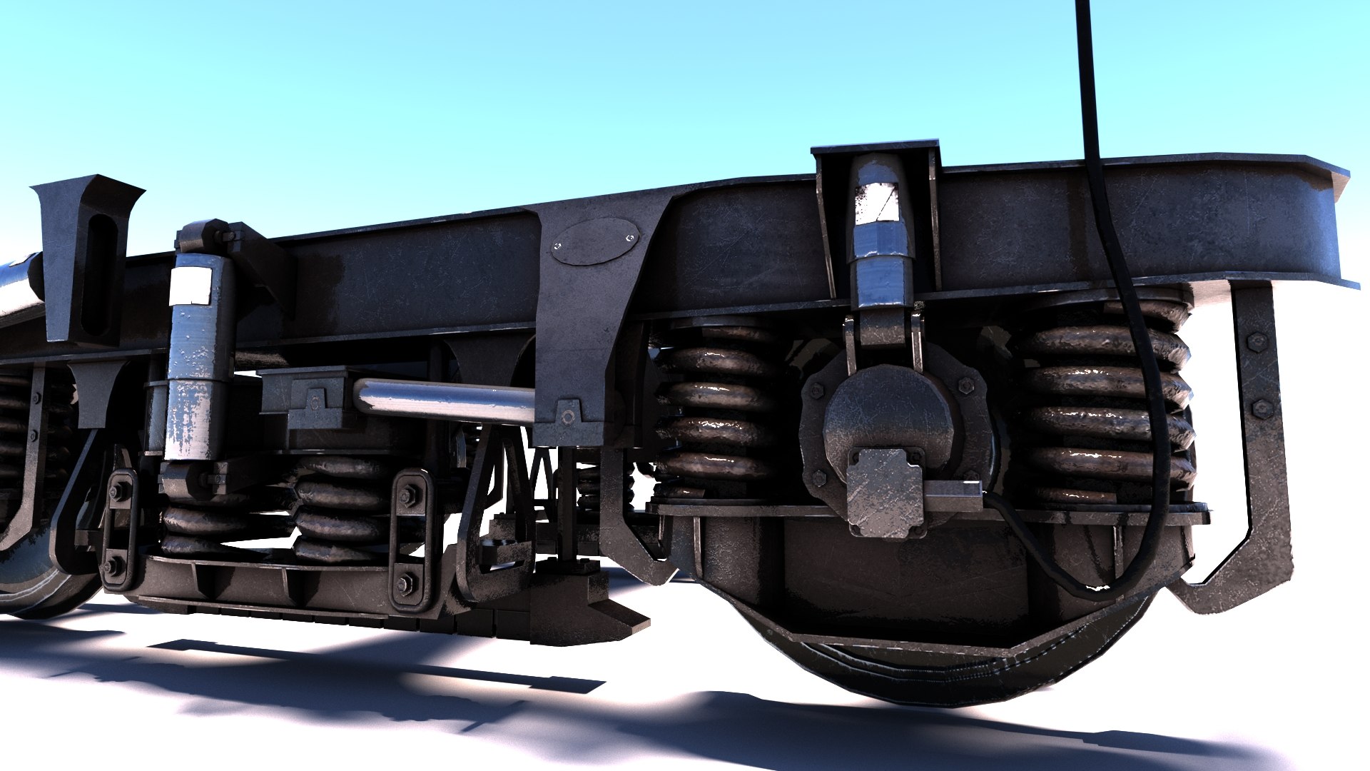 Train Bogey PBR 3D - TurboSquid 2378679