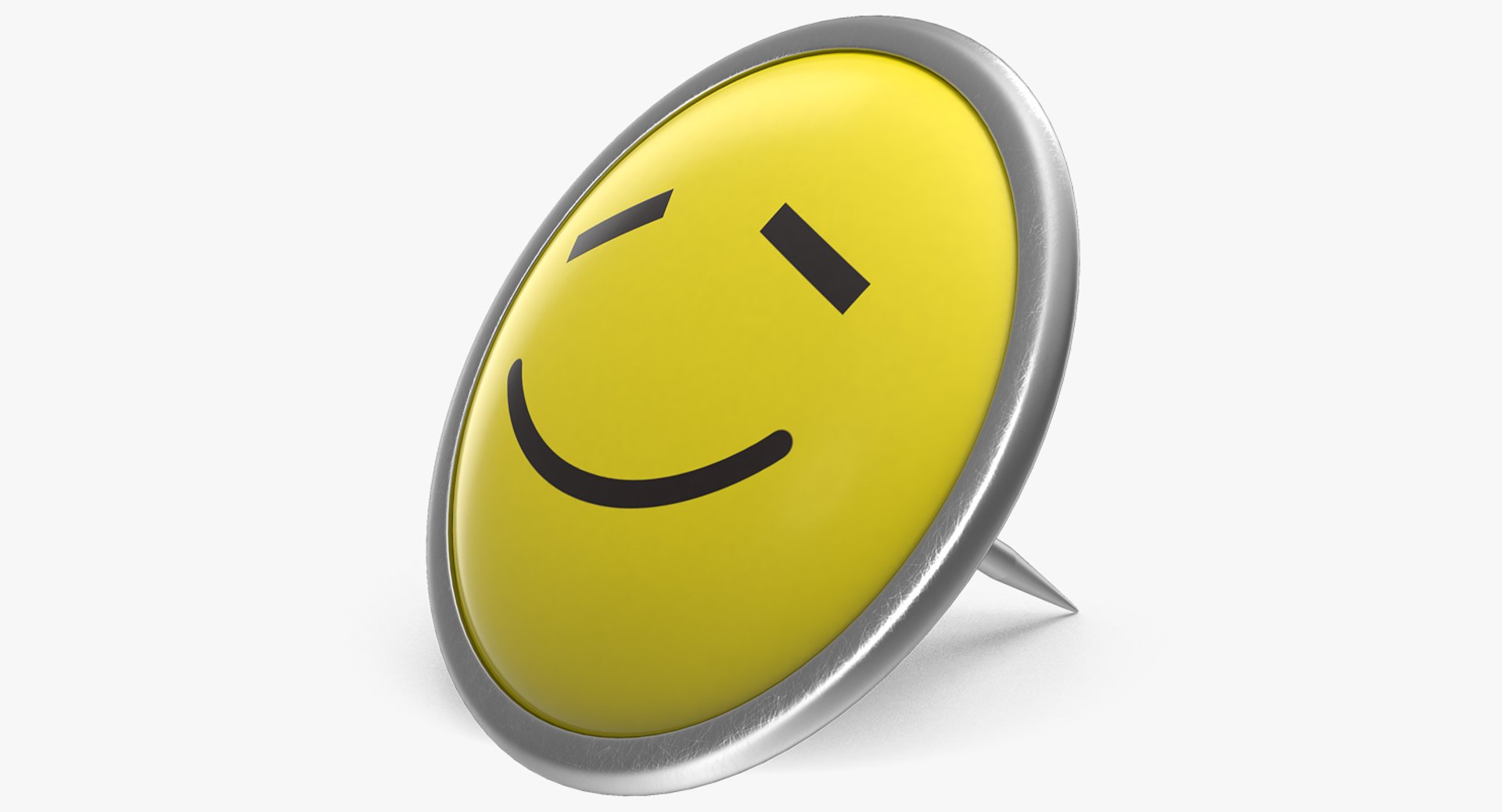 Pacified Face Push Pin 3D - TurboSquid 1425077