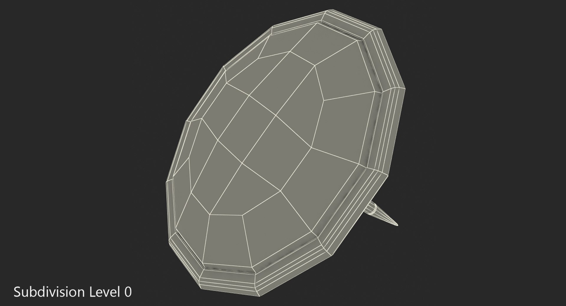 Pacified Face Push Pin 3D - TurboSquid 1425077