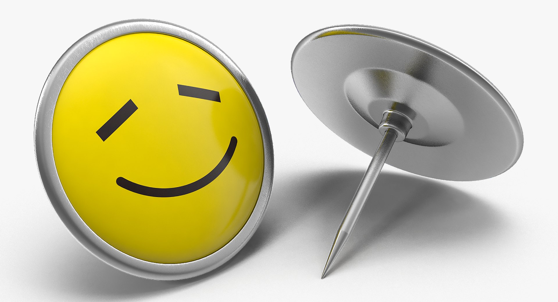 Pacified Face Push Pin 3D - TurboSquid 1425077
