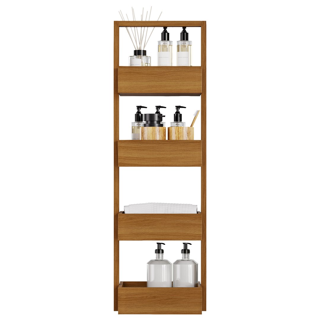 3D Zara Home Wooden Shelf - TurboSquid 1731997