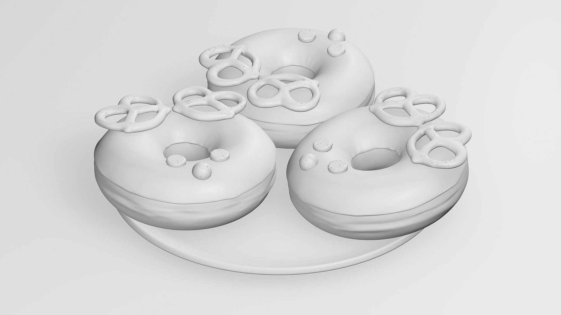 Reindeer Christmas Donuts 3D - TurboSquid 2158921