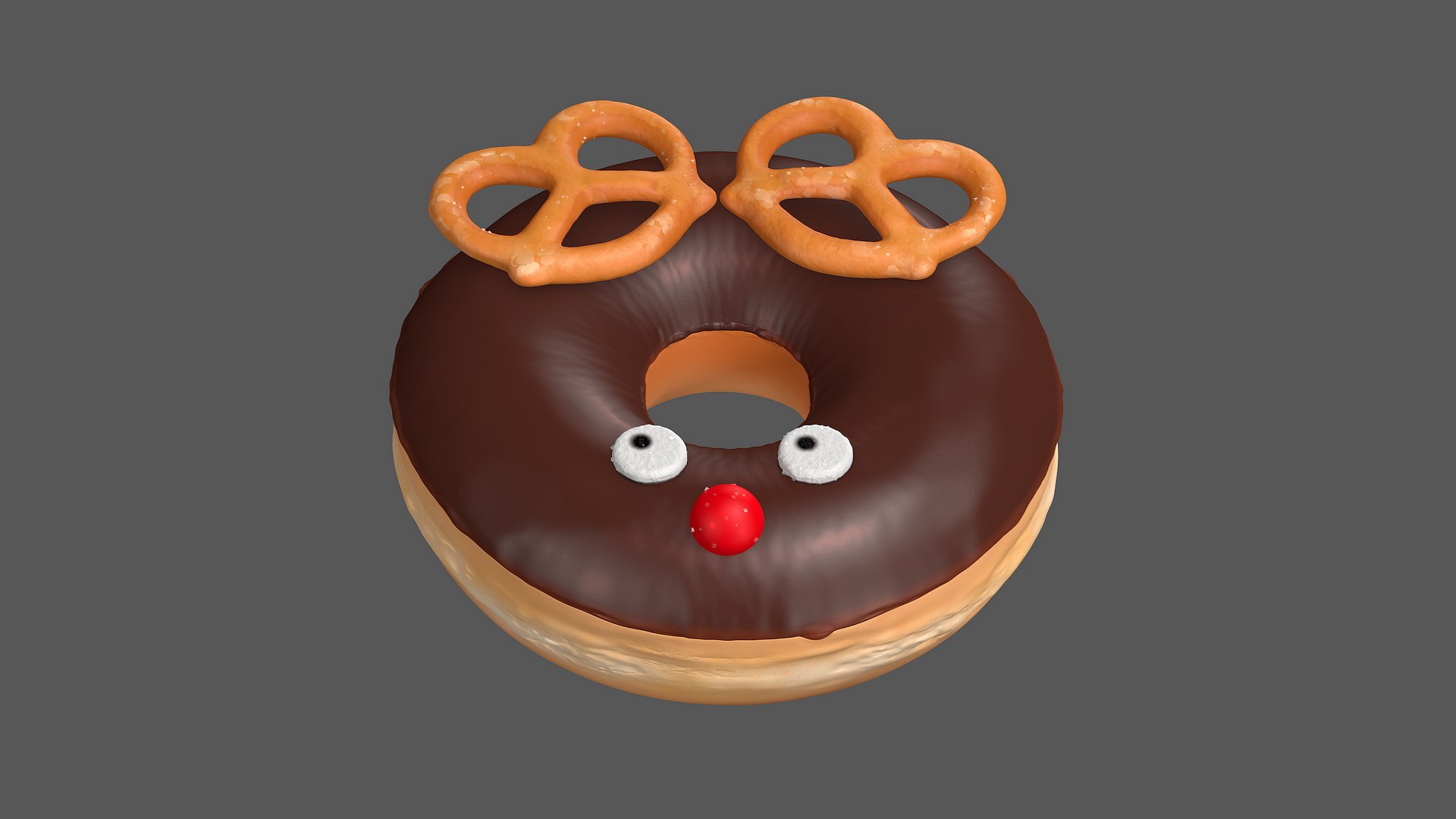 Reindeer Christmas Donuts 3D - TurboSquid 2158921