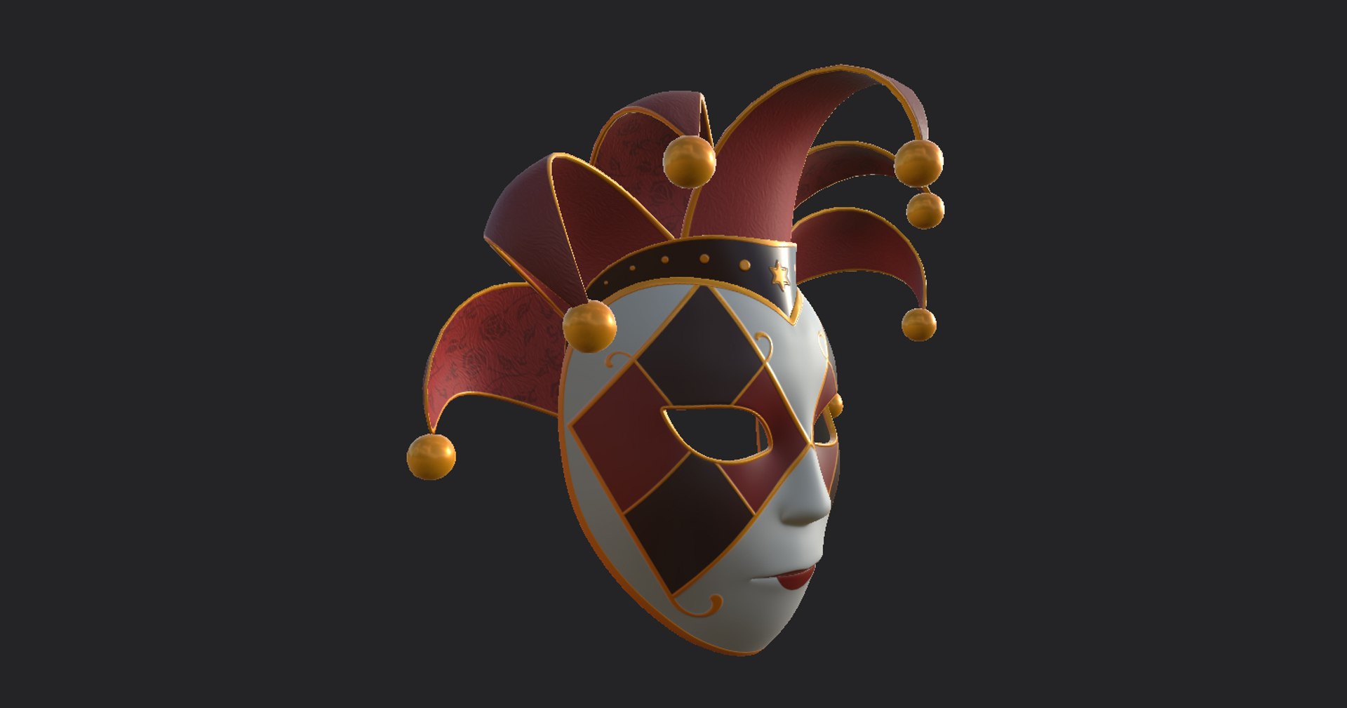 Venetian Mask 3D Model - TurboSquid 1419589