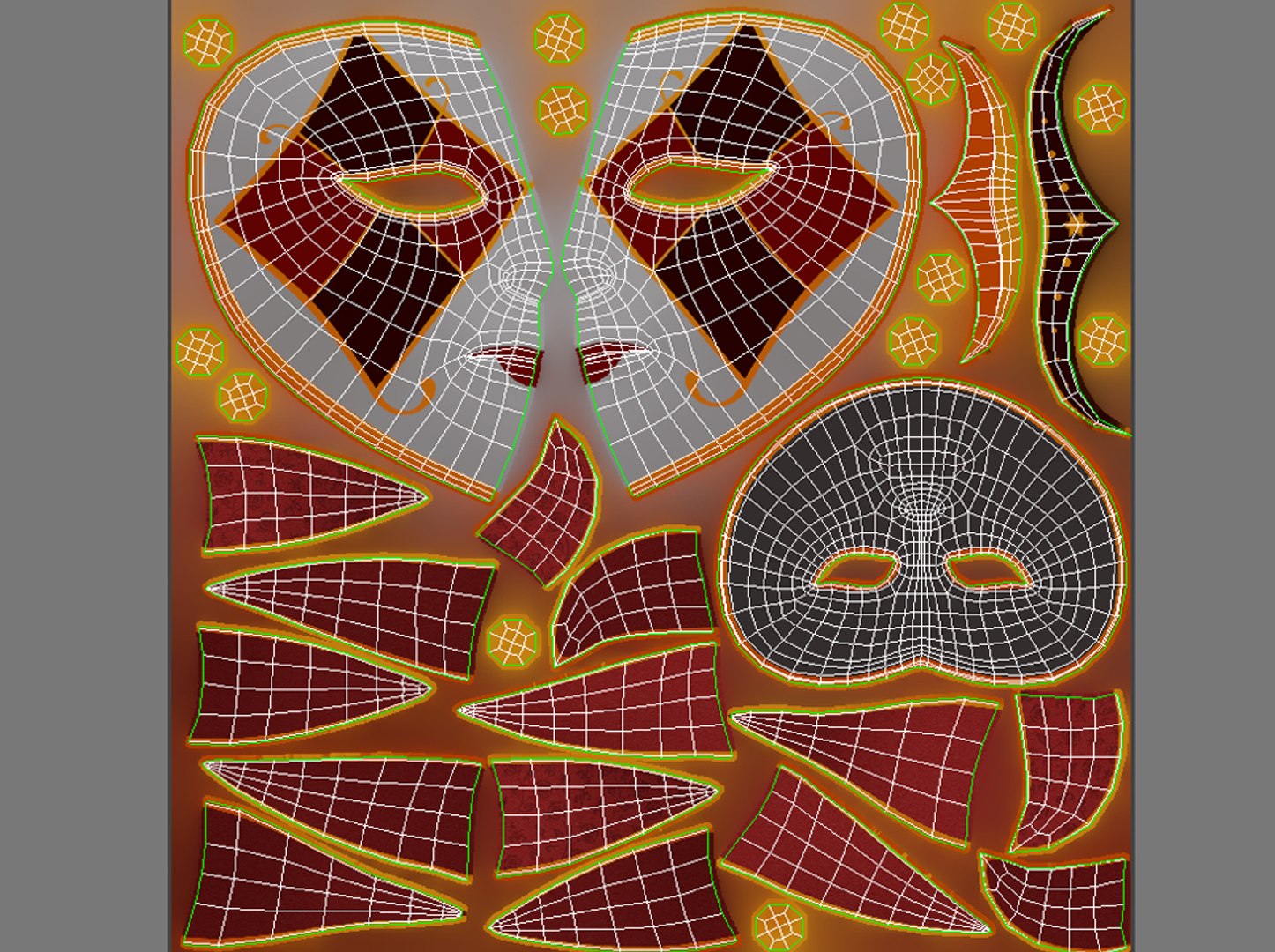 Venetian Mask 3D Model - TurboSquid 1419589