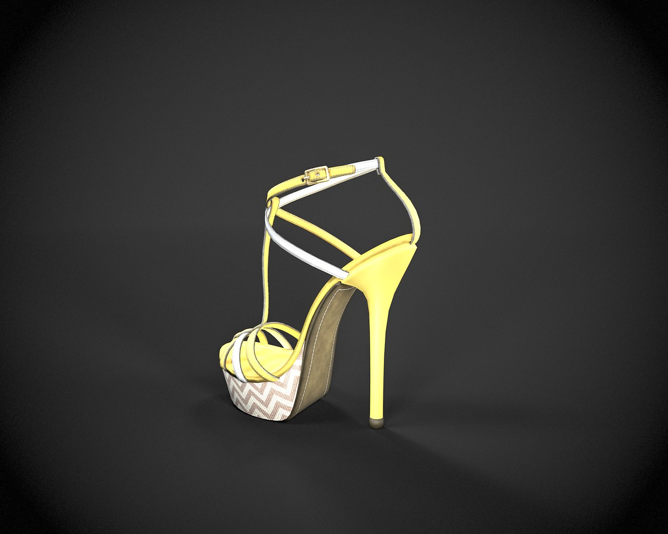 3D Stilettos High Heel Platform Shoes - TurboSquid 2078912