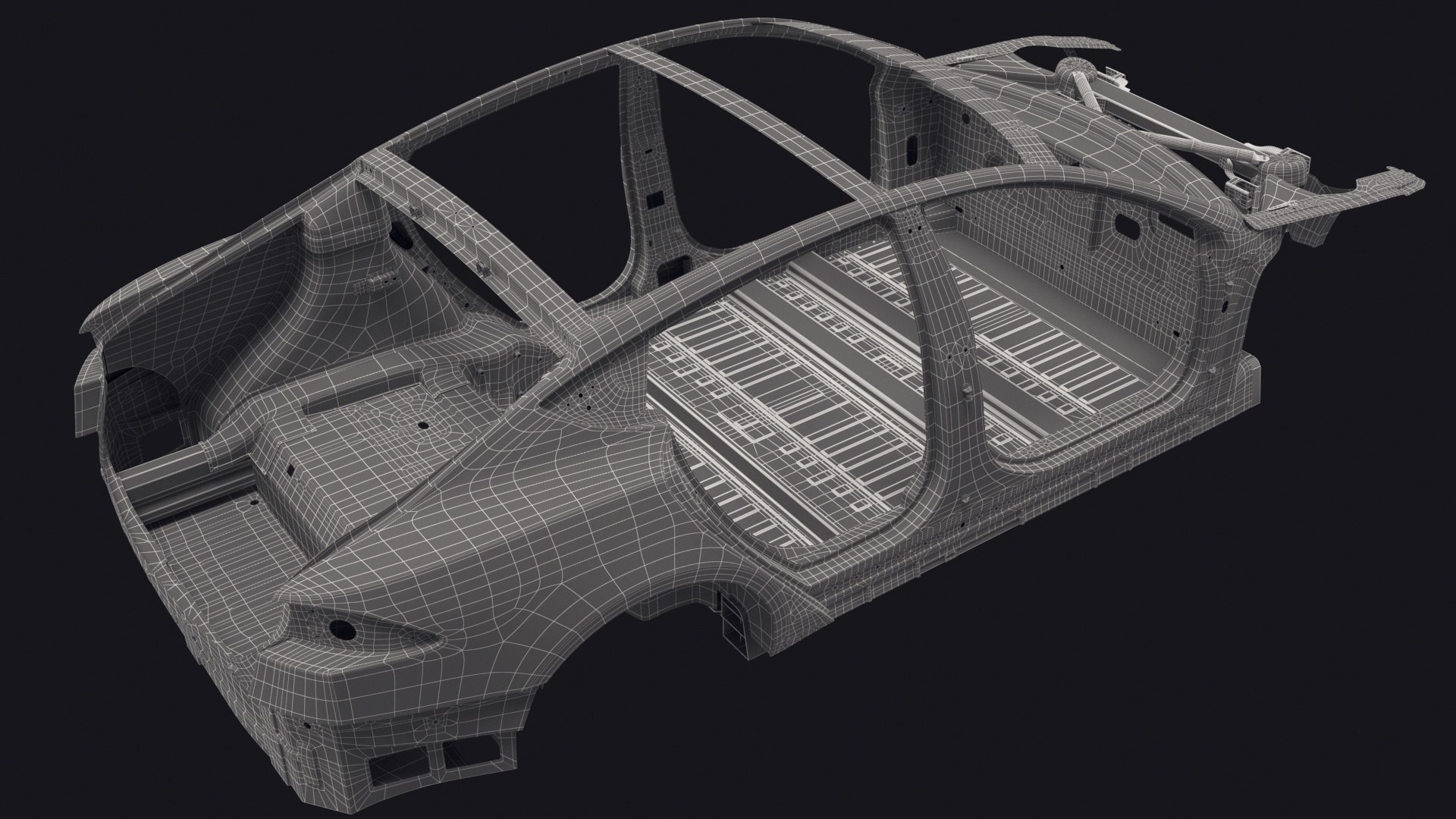 Tesla Model S Frame 3 3D Model - TurboSquid 1948644