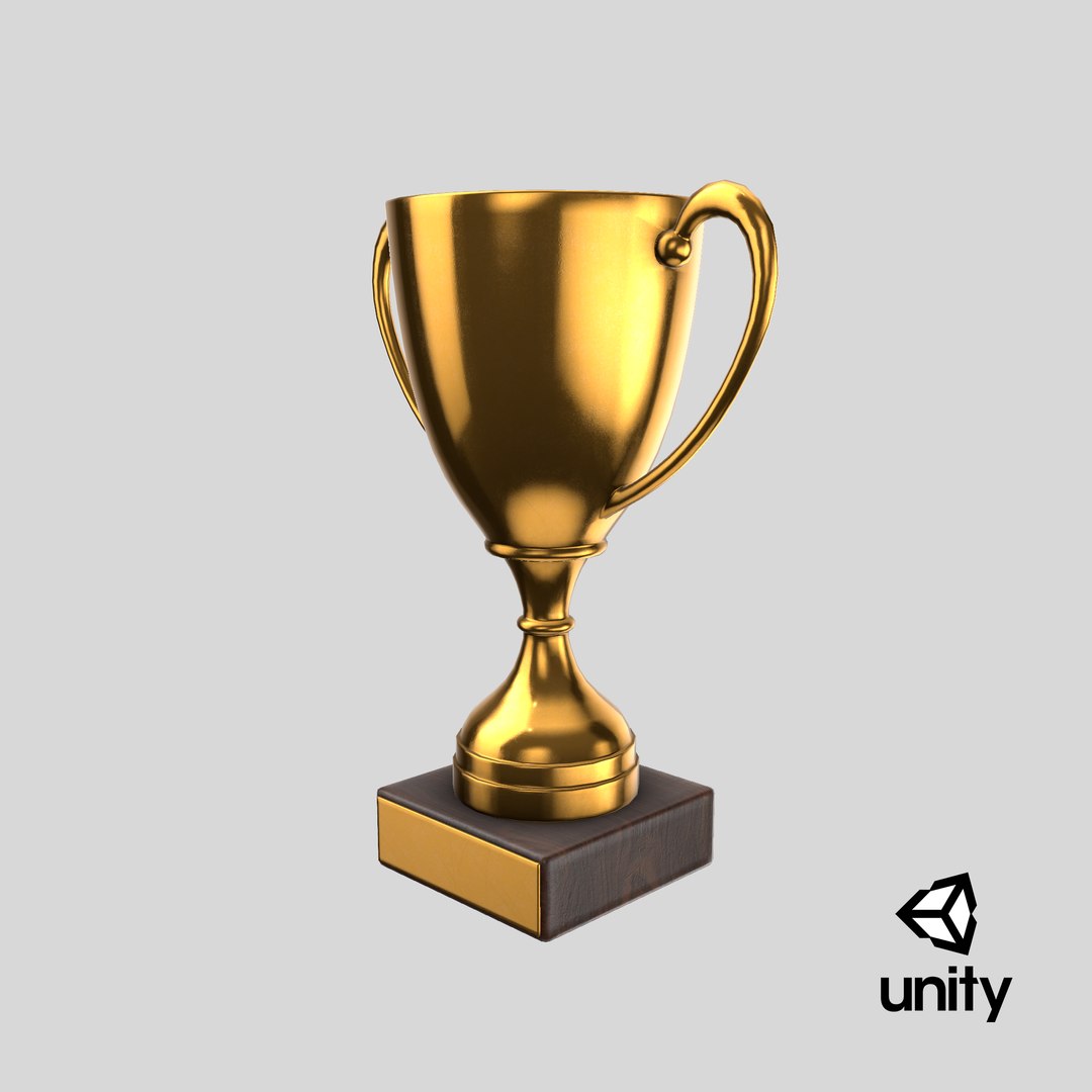 3D gold trophy 2 - TurboSquid 1415481