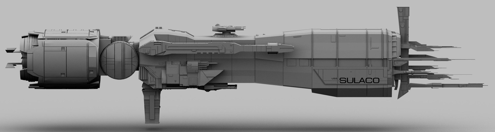 3d Model Uss Sulaco