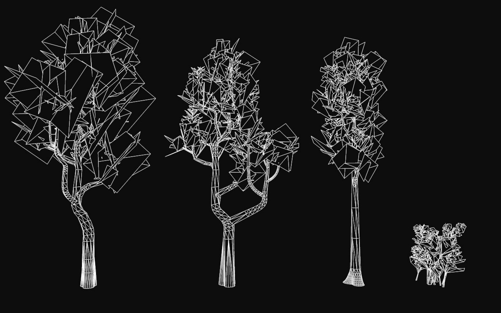 Stylized Colorful Trees 3D Model - TurboSquid 1513617