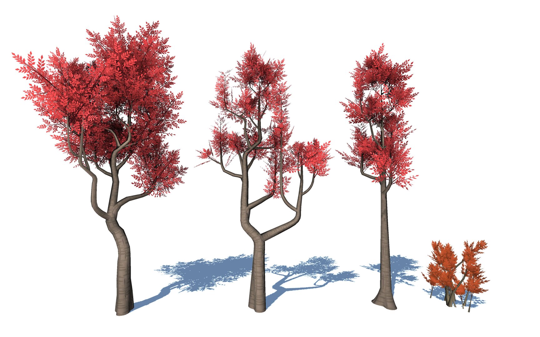 Stylized Colorful Trees 3D Model - TurboSquid 1513617