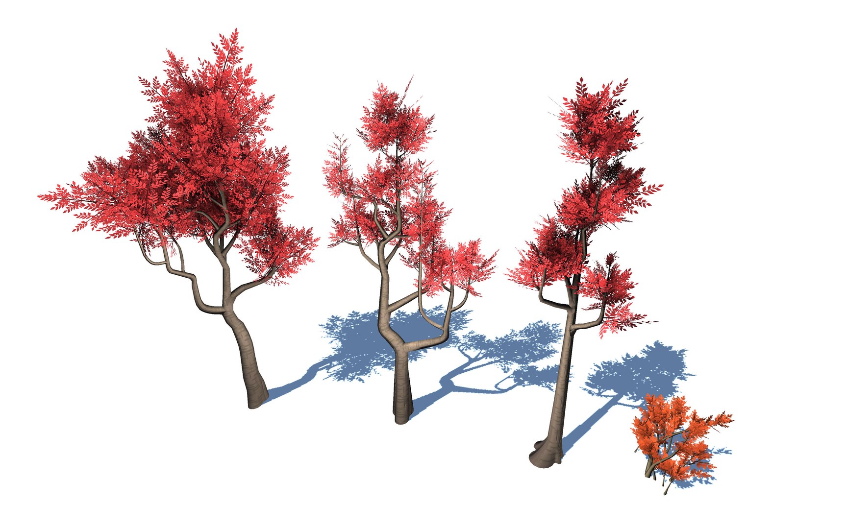 Stylized Colorful Trees 3D Model - TurboSquid 1513617