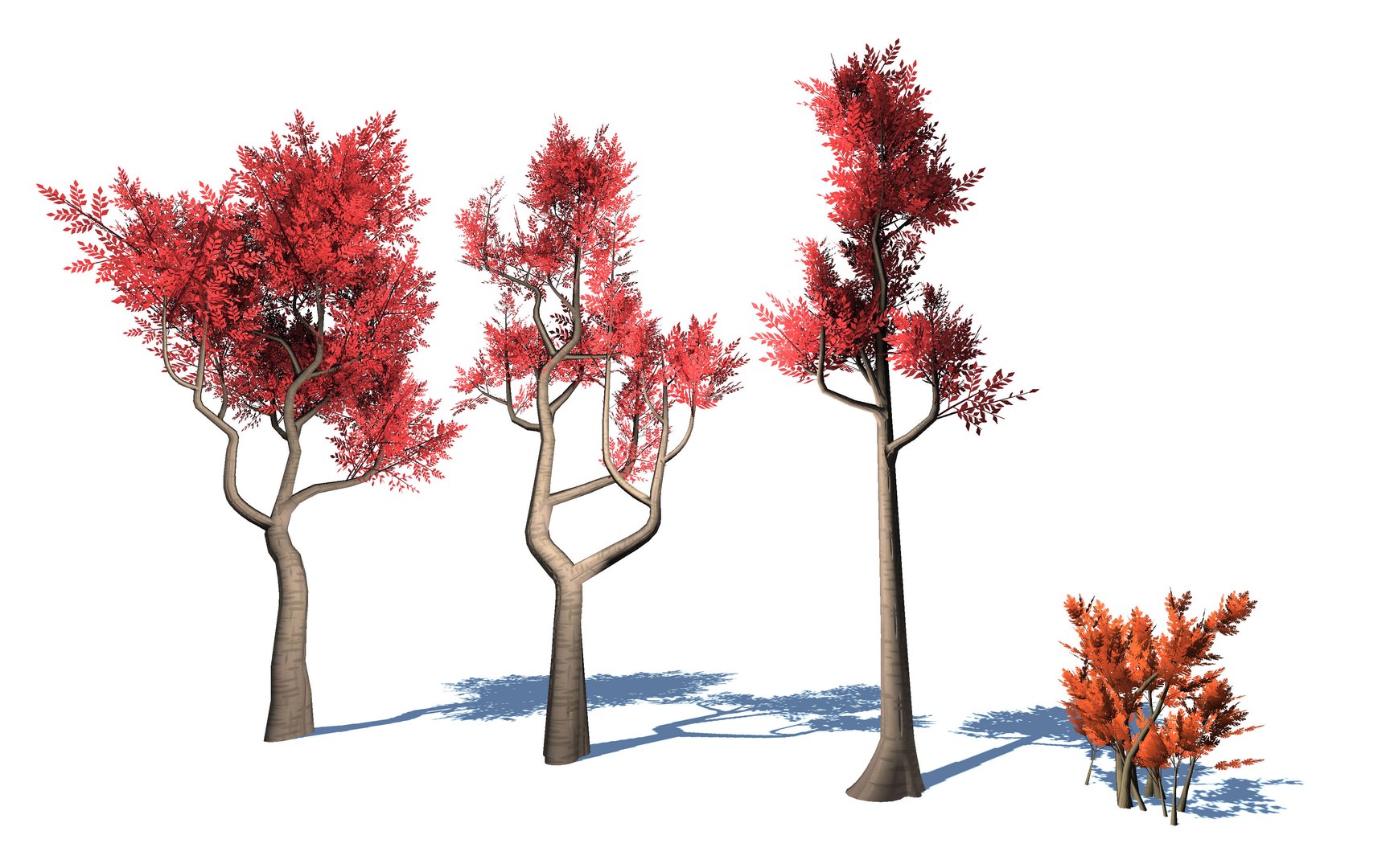 Stylized Colorful Trees 3D Model - TurboSquid 1513617