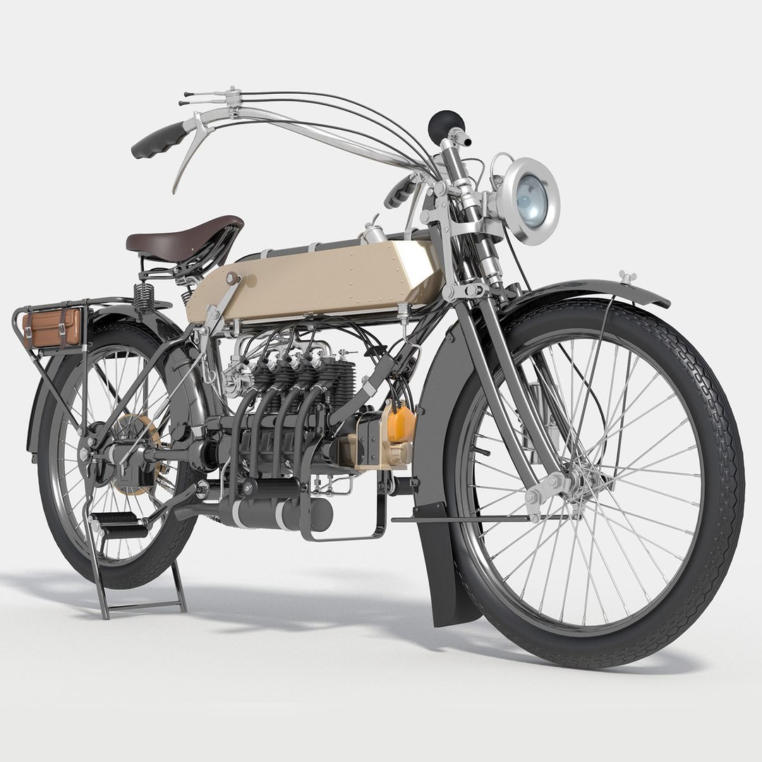 3D Retro Motorbike - TurboSquid 1257702