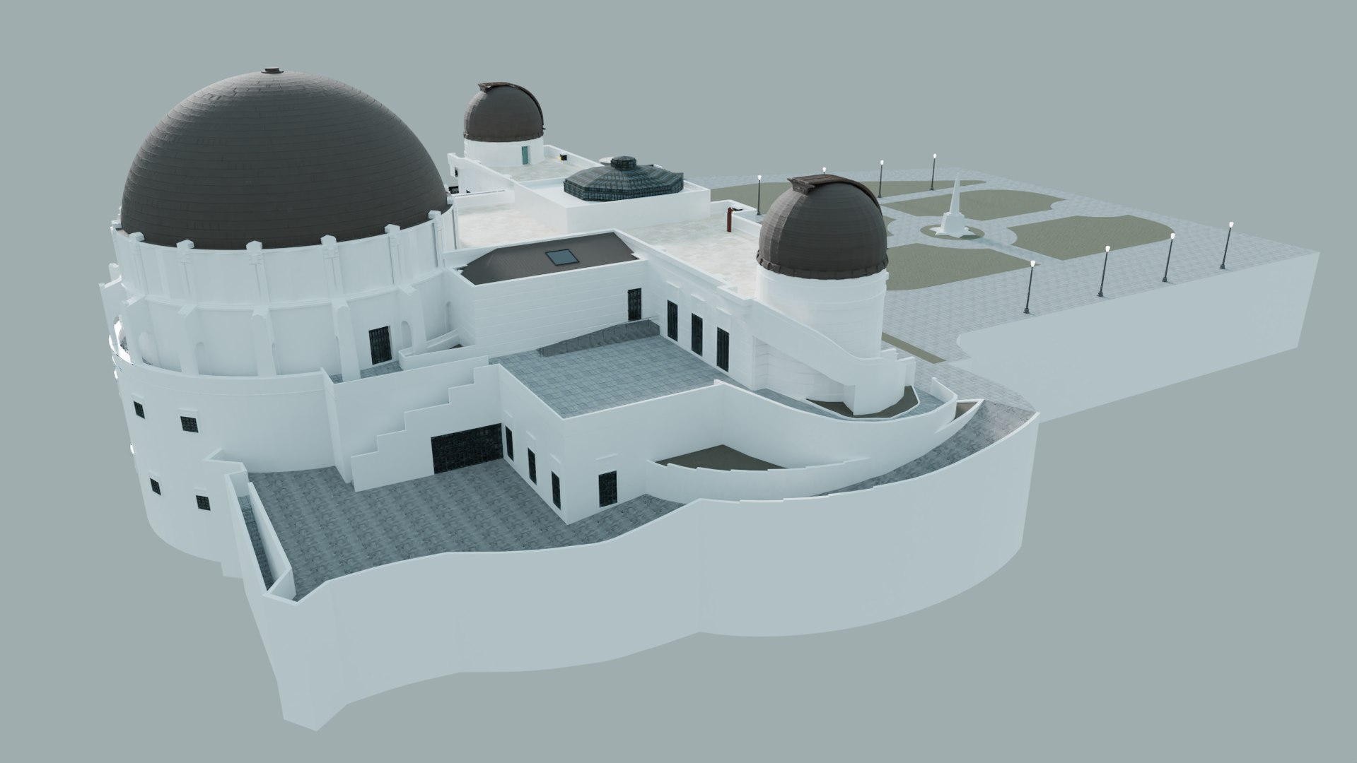 Griffith Observatory 3D Model - TurboSquid 1647294