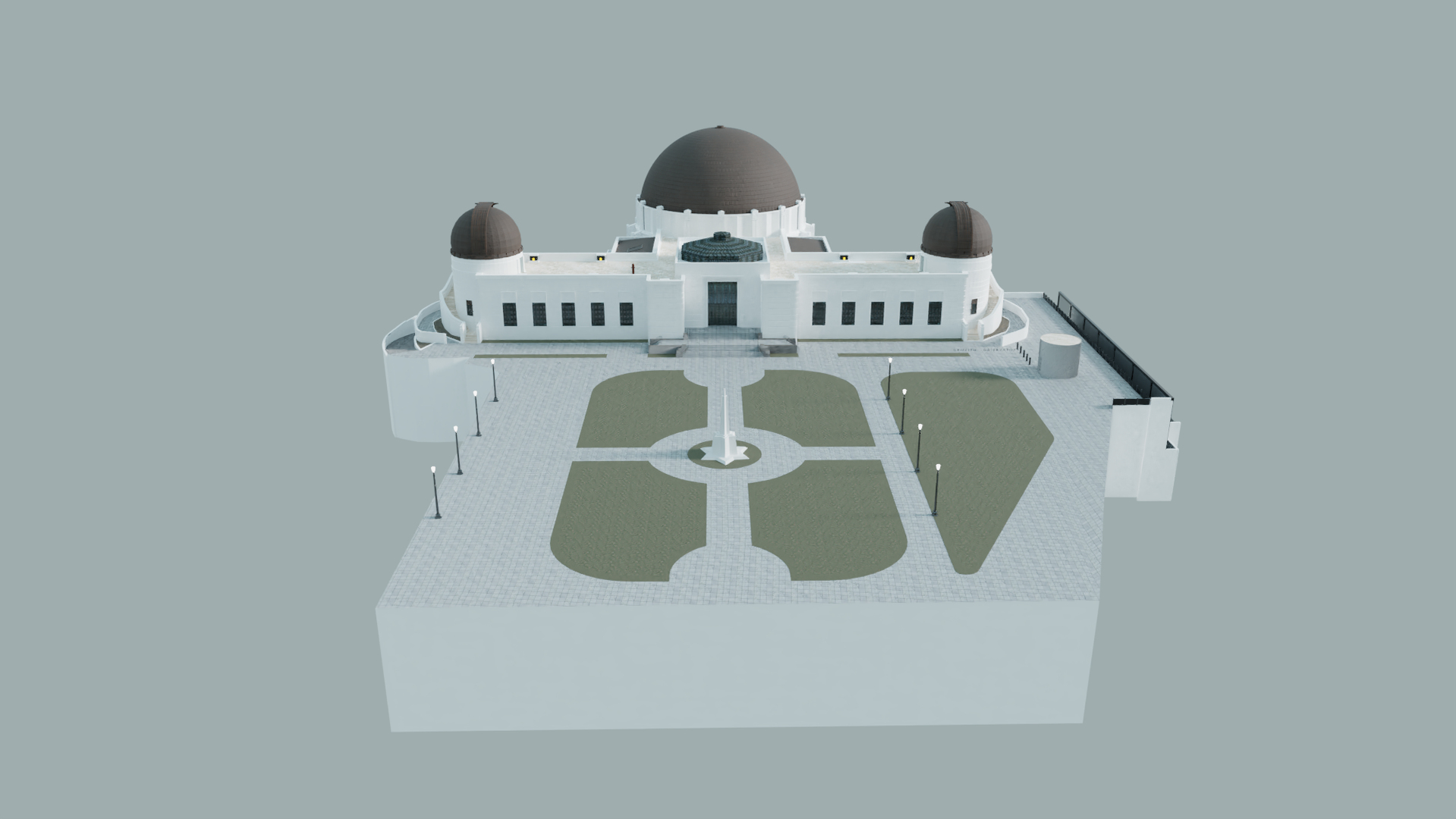 Griffith Observatory 3D Model - TurboSquid 1647294