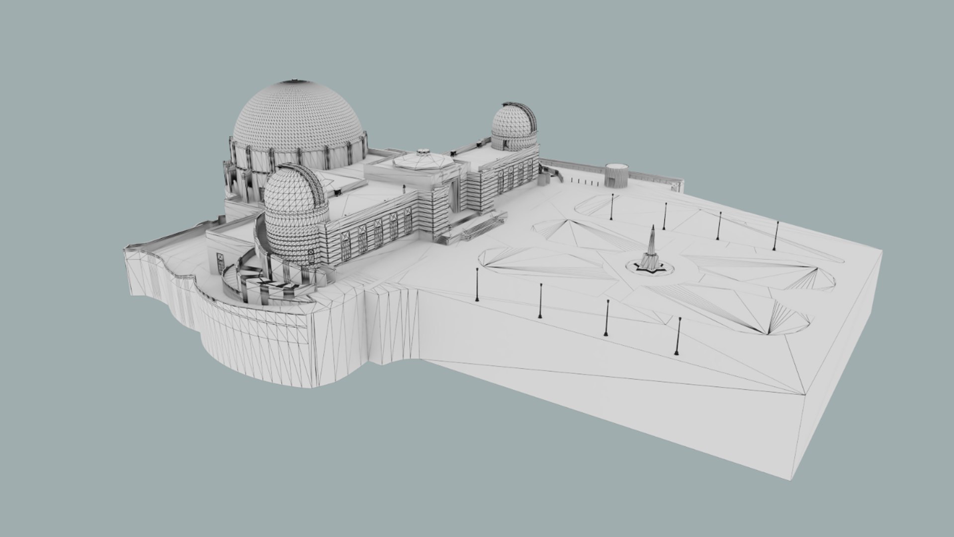 Griffith Observatory 3D Model - TurboSquid 1647294