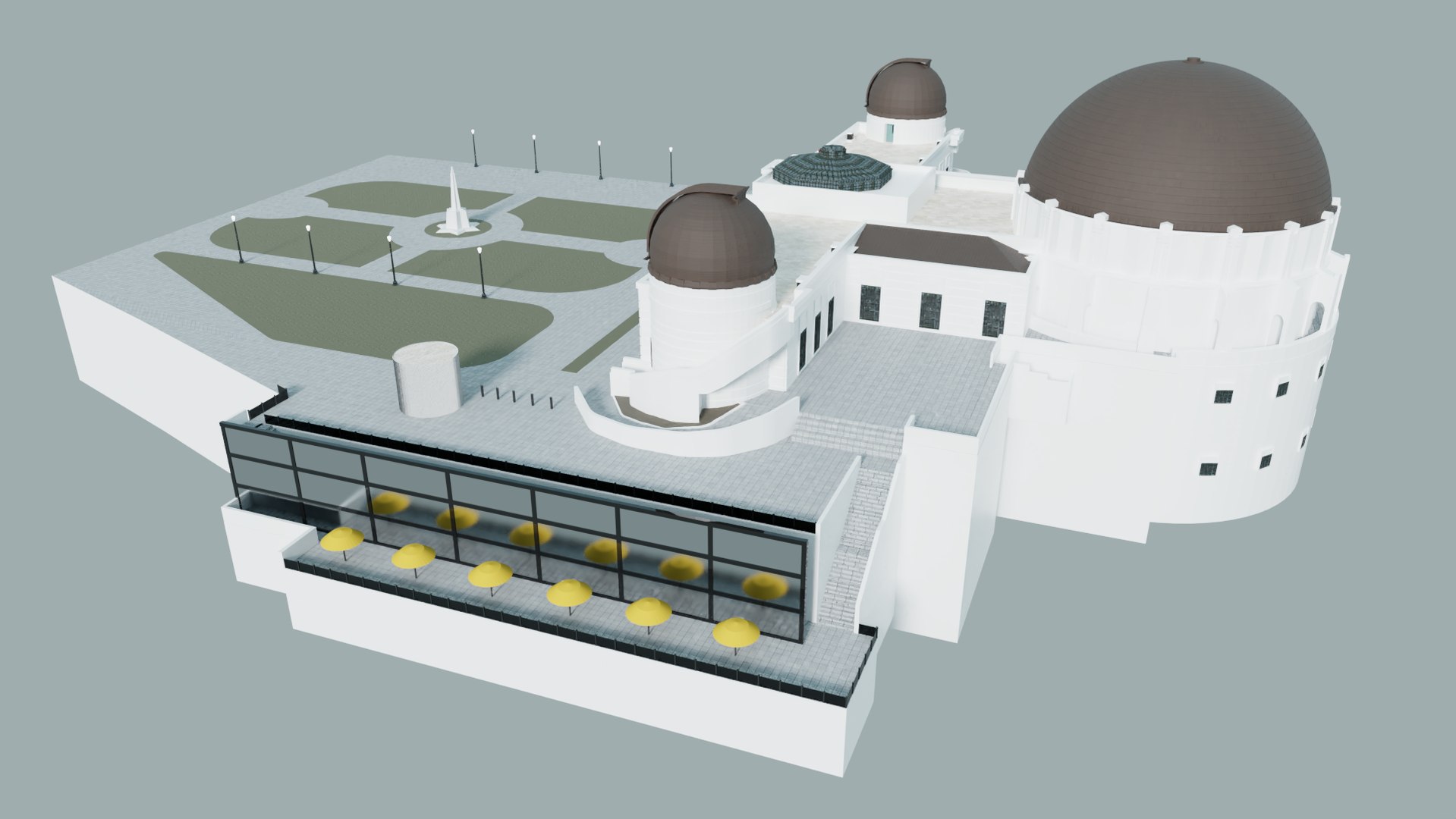 Griffith Observatory 3D Model - TurboSquid 1647294