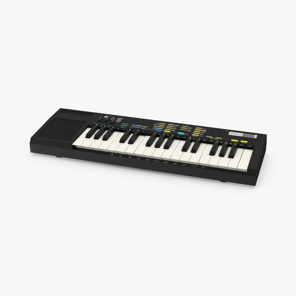 3d model of vintage synth 01