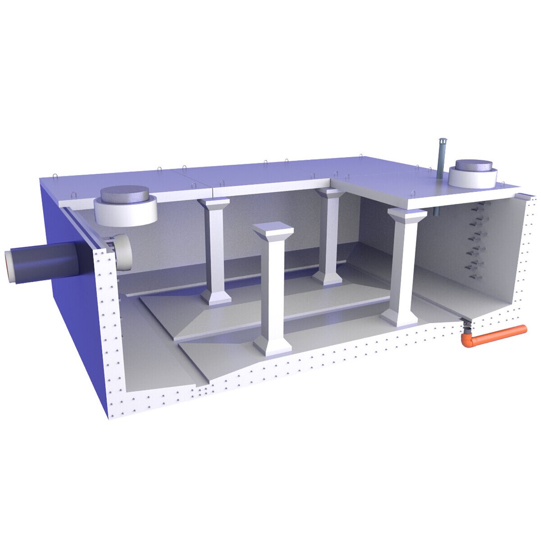 3D Stormwater Tank Diagram Low 1 Model - TurboSquid 2096462