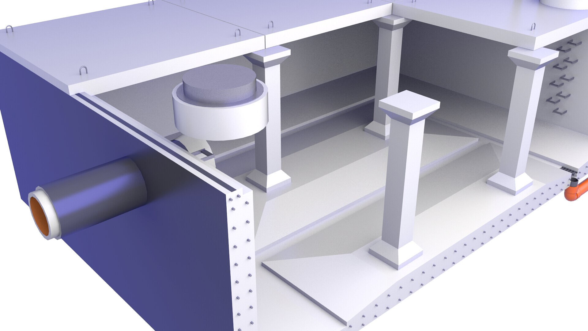 3D Stormwater Tank Diagram Low 1 Model - TurboSquid 2096462