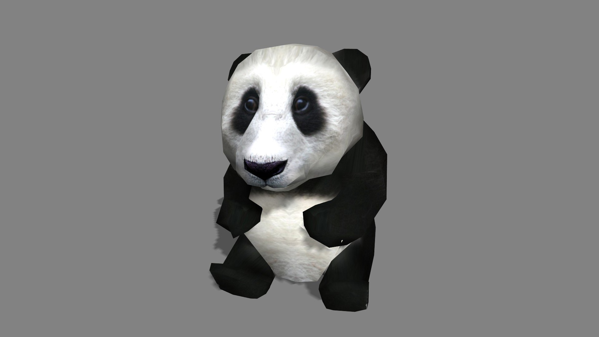 Adorable Panda Baby 3d 3ds